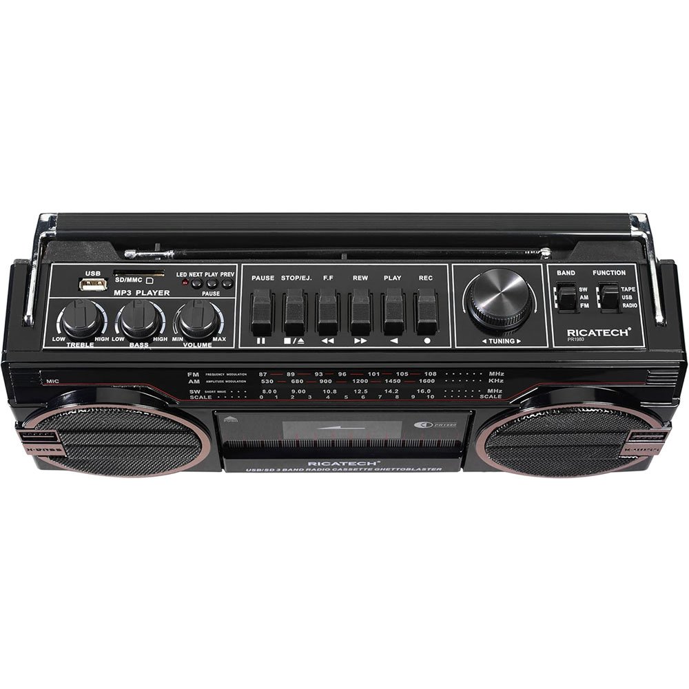 Radio cassette Ricatech PR 1980 | Sonidos Retro